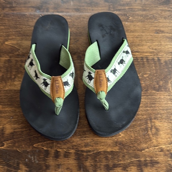 L.L. Bean | Shoes | L L Bean Womens Flip Flopp Thong Labrador Sandals ...